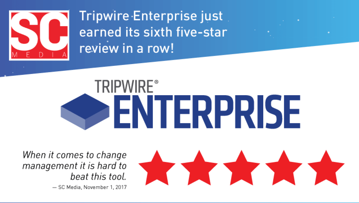 Tripwire Enterprise Receives 5-star Review from SC Magazine for the Sixth Year Running | Tripwire